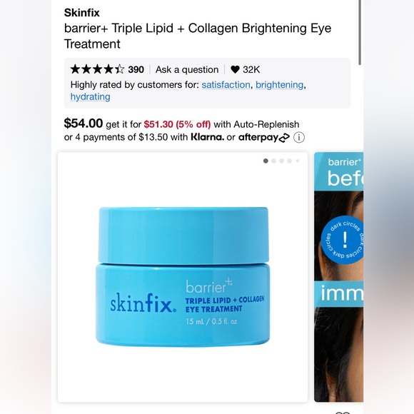 skinfix | Skincare | Skinfixbarrier Triple Lipid Collagen Brightening ...